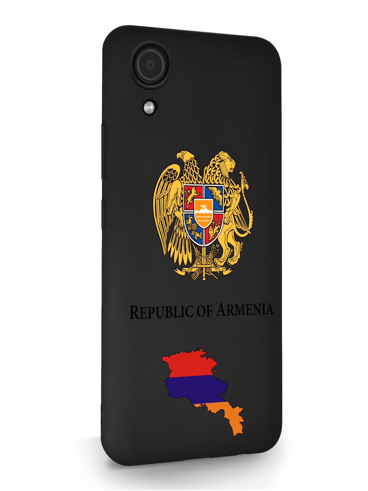 Чехол SignumCase для Samsung Galaxy A03 Core Герб Армении черный