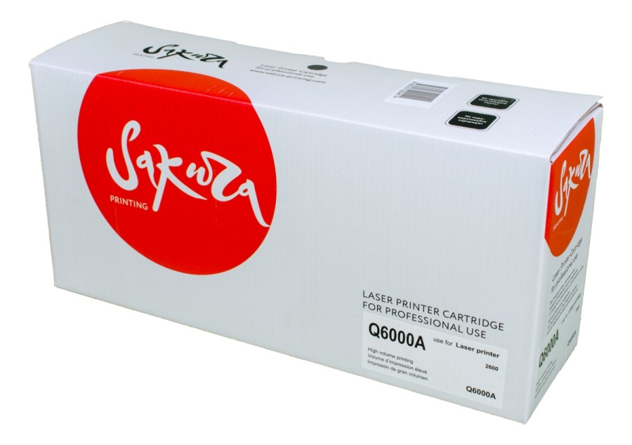 Картридж для лазерного принтера SAKURA Q6000A SAQ6000A Black, совместимый
