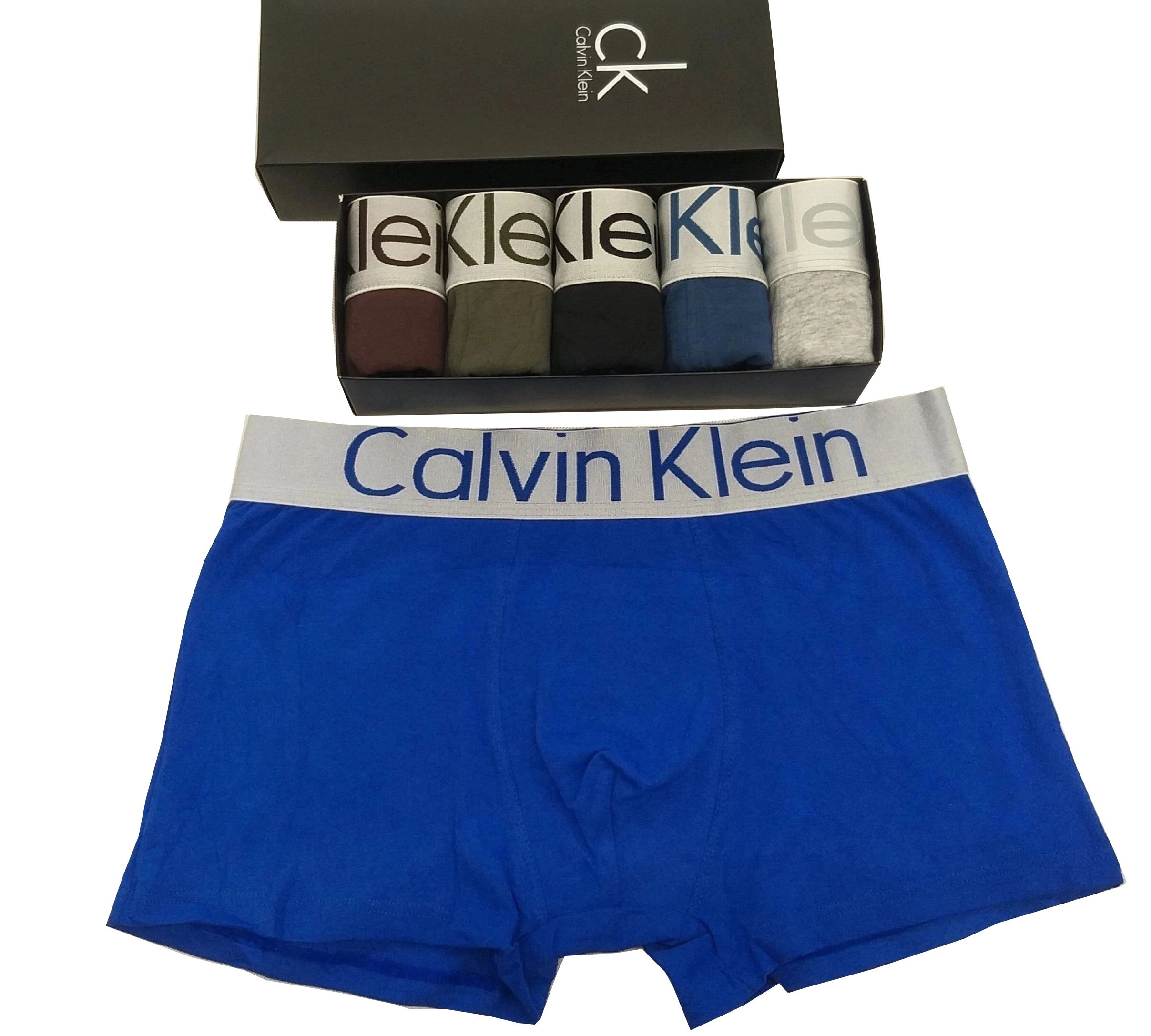 Комплект трусов мужских Calvin Klein ck1028558 разноцветных 46-48 RU, 5 пар реплика