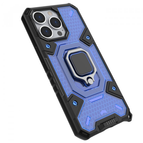 Honeycomb Armor | Противоударный чехол с защитой камеры и кольцом для iPhone 12 / 12 Pro