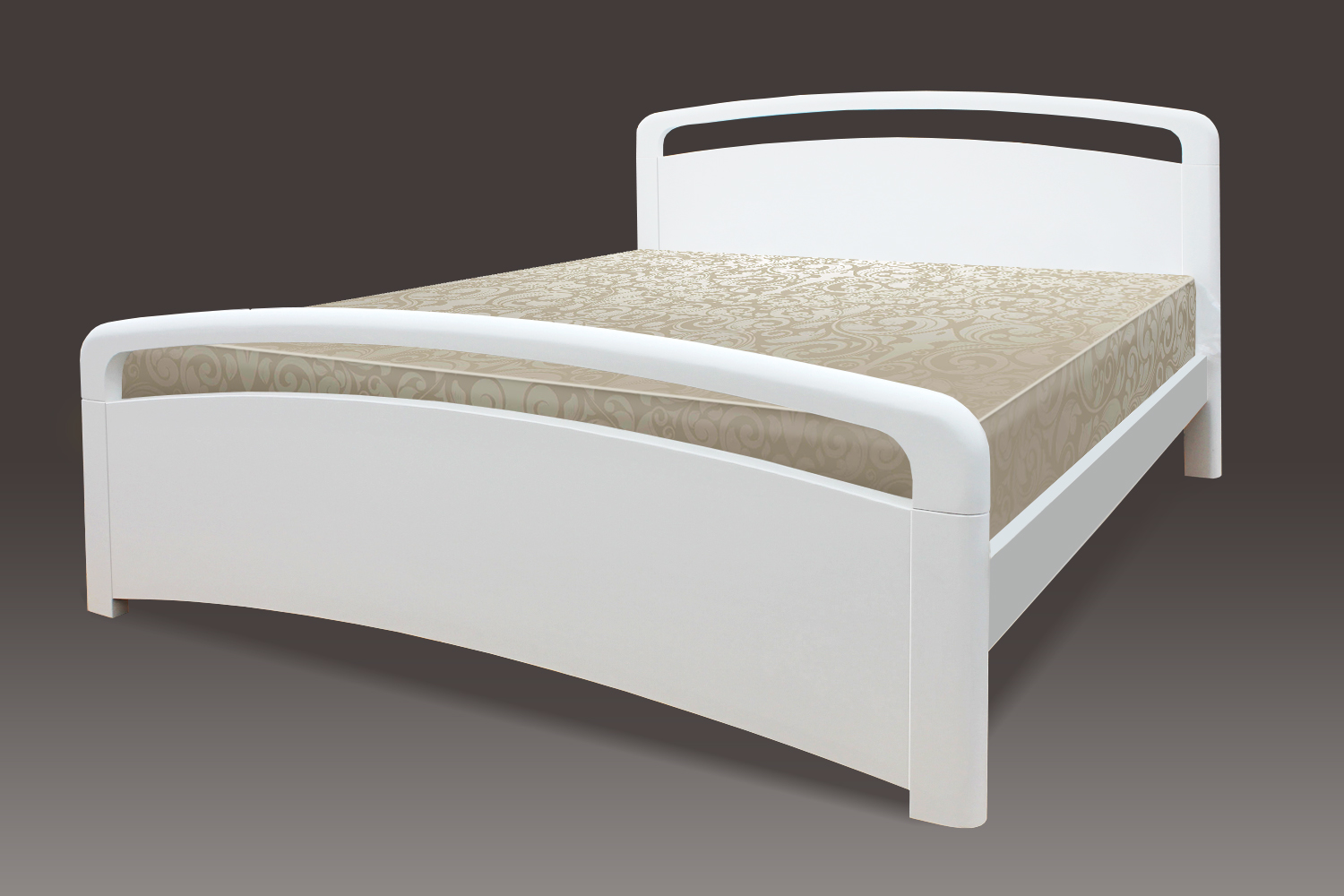 Кровать без матраса QualisMebel Бали Люкс из массива сосны 200х190