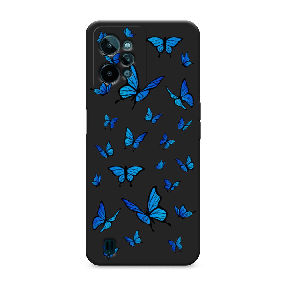 Чехол Awog 259352-1 для Realme C31 "Синие бабочки"