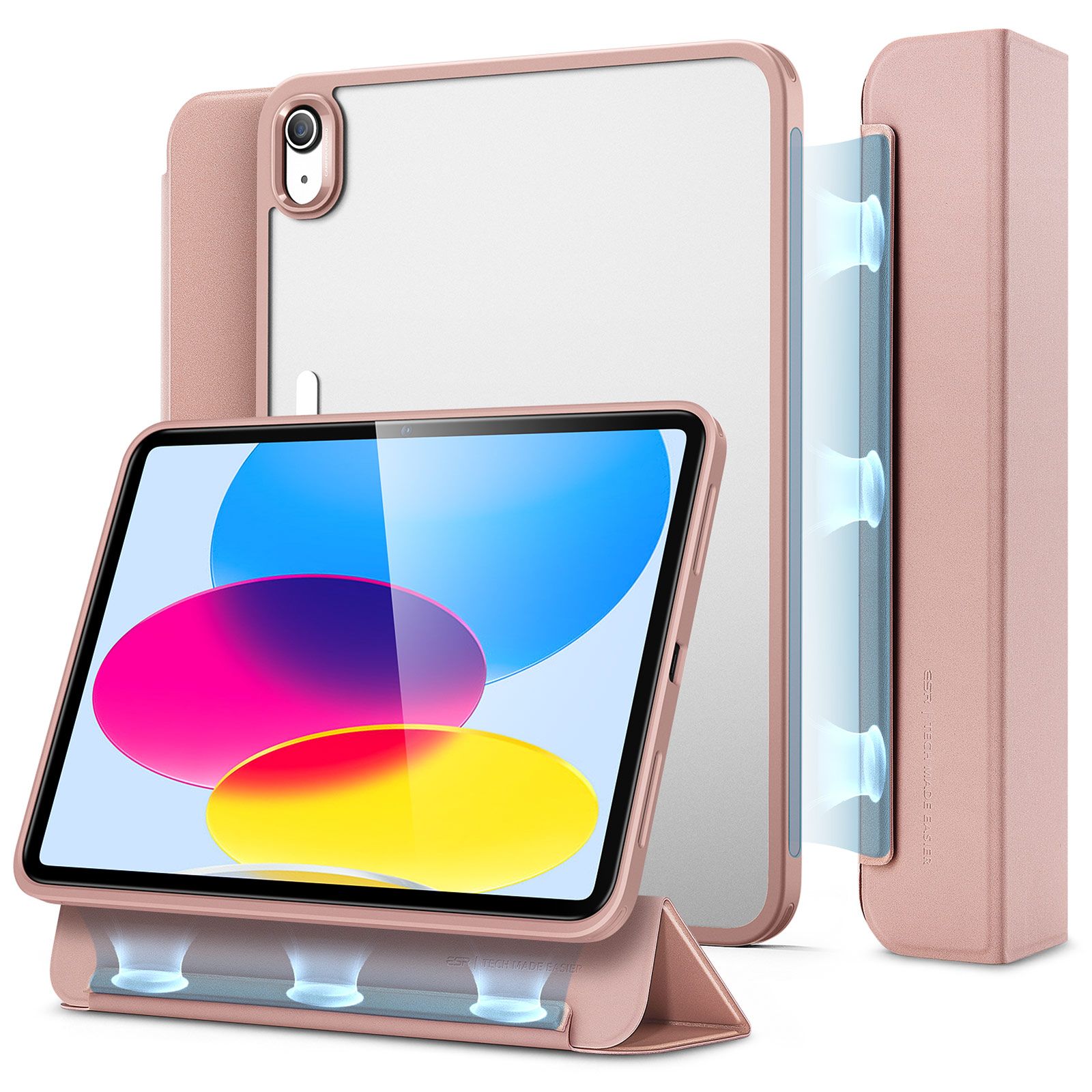 Чехол ESR iPad 10 Gen (2022) для Apple iPad 10 (2022) розовое золото (E62)
