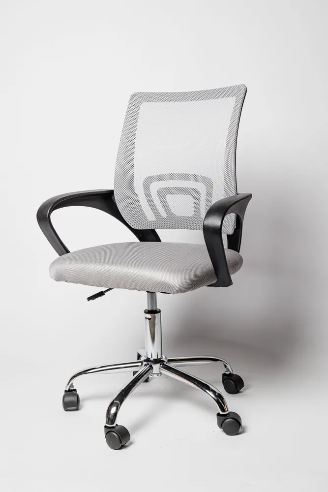 Кресло офисное Симпл Офис BN 7166 Хром черный/серый