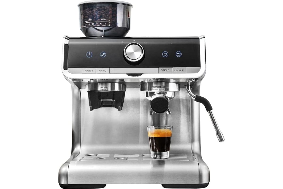 Кофемашина традиционная (рожковая) Viatto VA-CMG888 / зерновая автоматическая кофеварка с