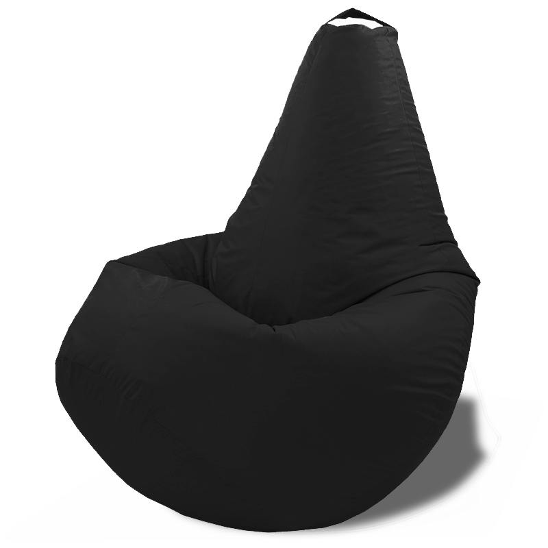 Кресло-мешок Puffmebel груша XXXXL черный