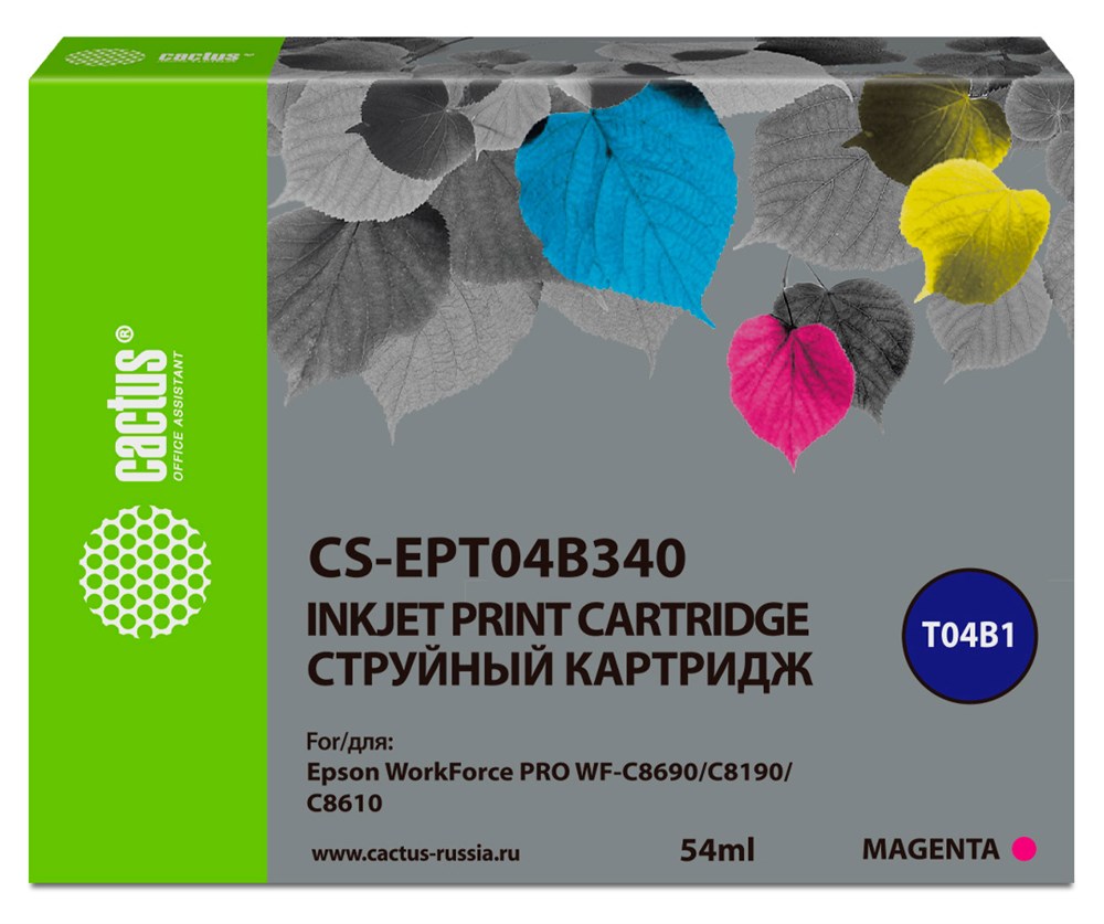 Картридж для струйного принтера CACTUS CS-EPT04B340 Purple, совместимый