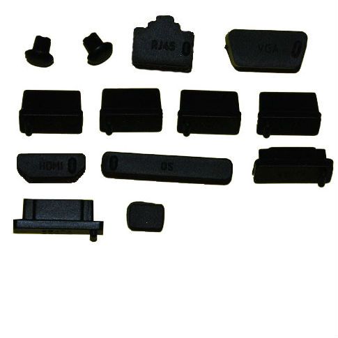 Заглушки для портов EplugcoverUSB, VGA, HDMI, Audio, SD, eSata, RJ45, IEEE1394 Black