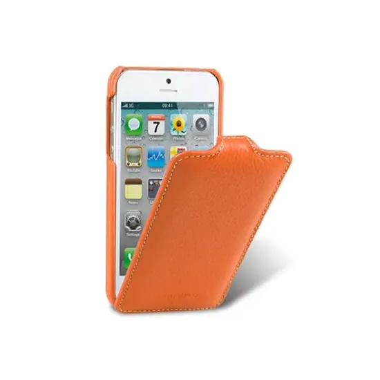 Кожаный чехол Melkco Jacka Type для Apple iPhone 5C оранжевый