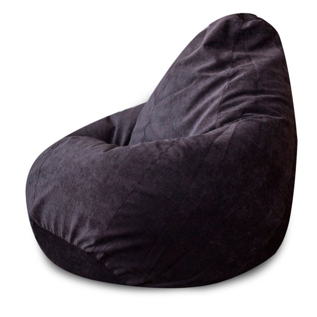 Кресло-мешок DreamBag Груша 3XL (4 категория, Микровельвет) Темно-Серый