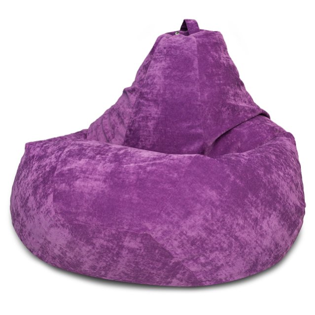 Кресло-мешок DreamBag Груша 3XL (4 категория, Микровельвет) Фиолетовый