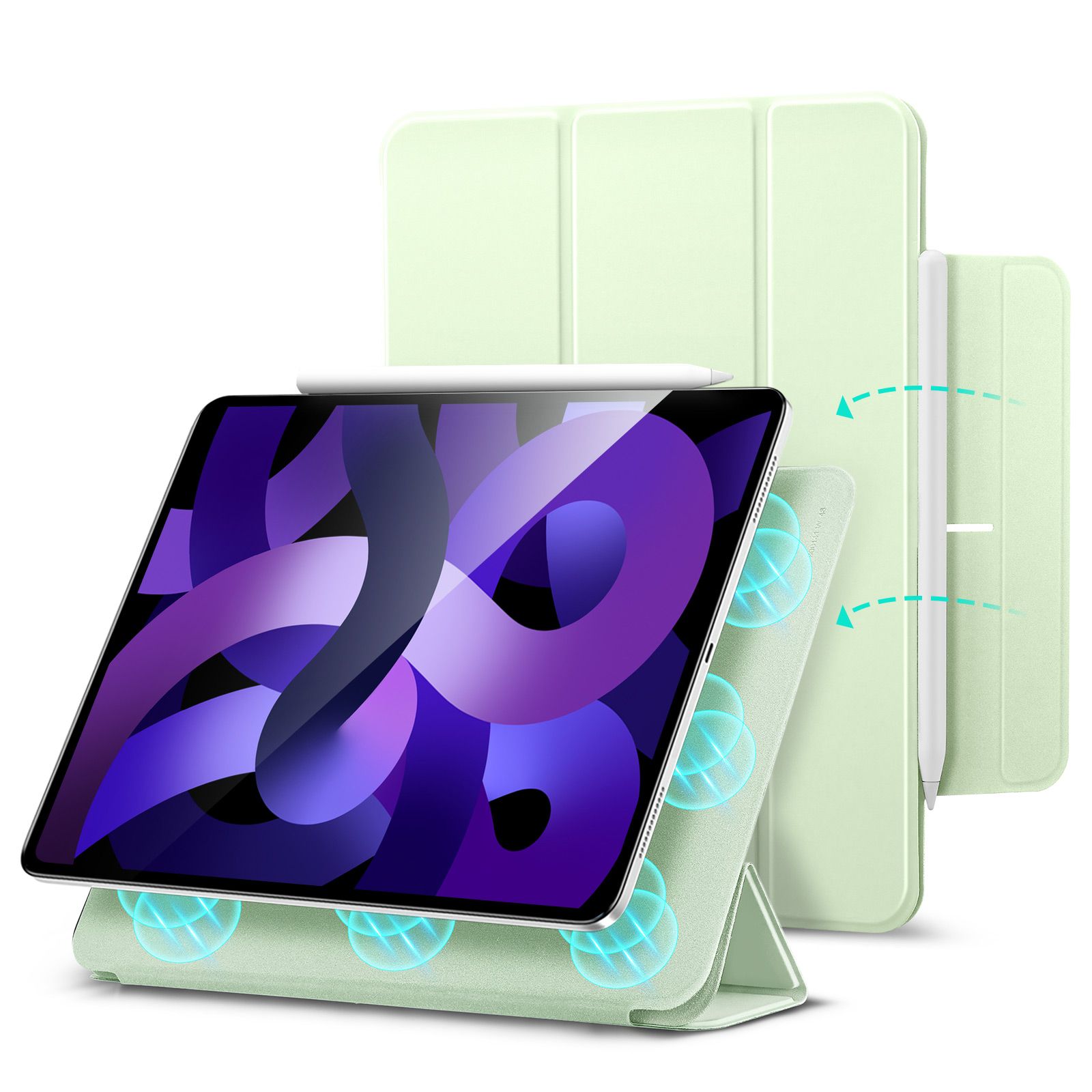 Чехол ESR Air 4 / 5 для Apple iPad Air 4, iPad Air 5 мятный (E28)