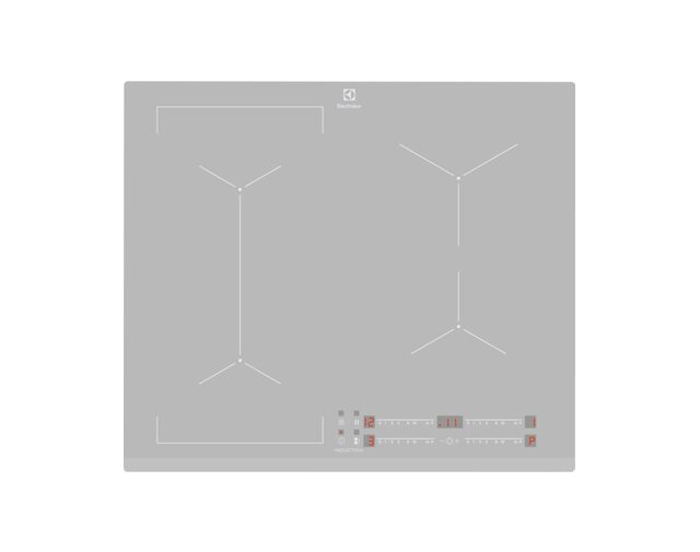 Встраиваемая варочная панель индукционная Electrolux EIV63440BS белая