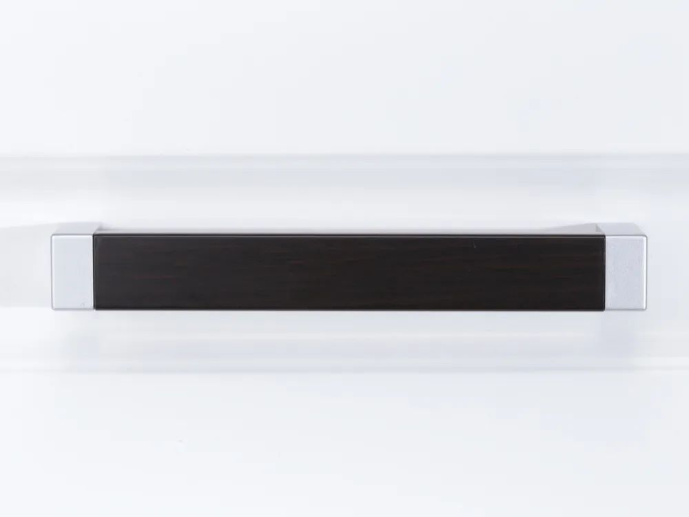 Ручка-скоба мебельная BRANTE матовый хром/венге, комплект 8шт, С19(96)