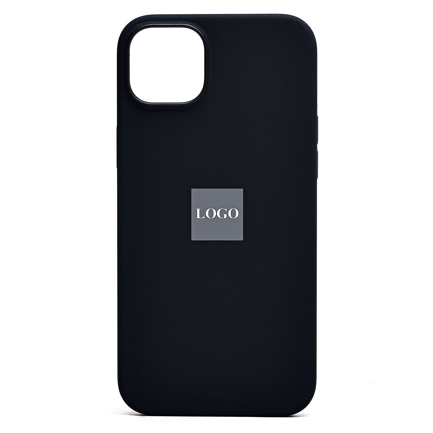 Чехол iPhone 14 Plus силиконовый Silicone Case MagSafe (анимация работает) черный