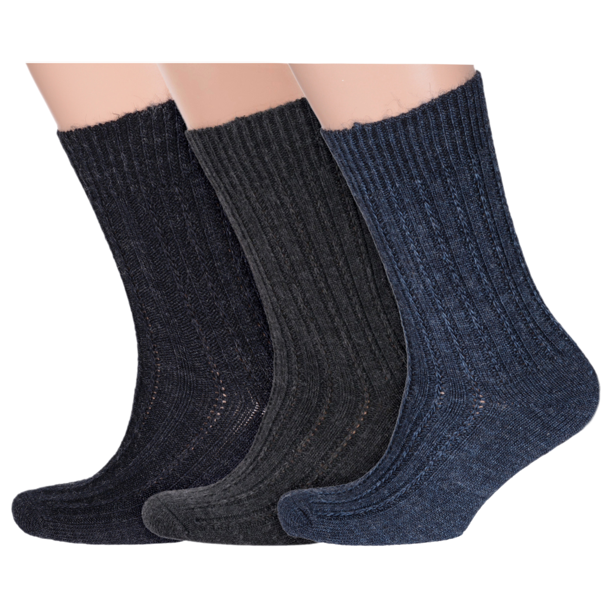 Комплект носков мужских Rusocks 3-М-590 синих 27