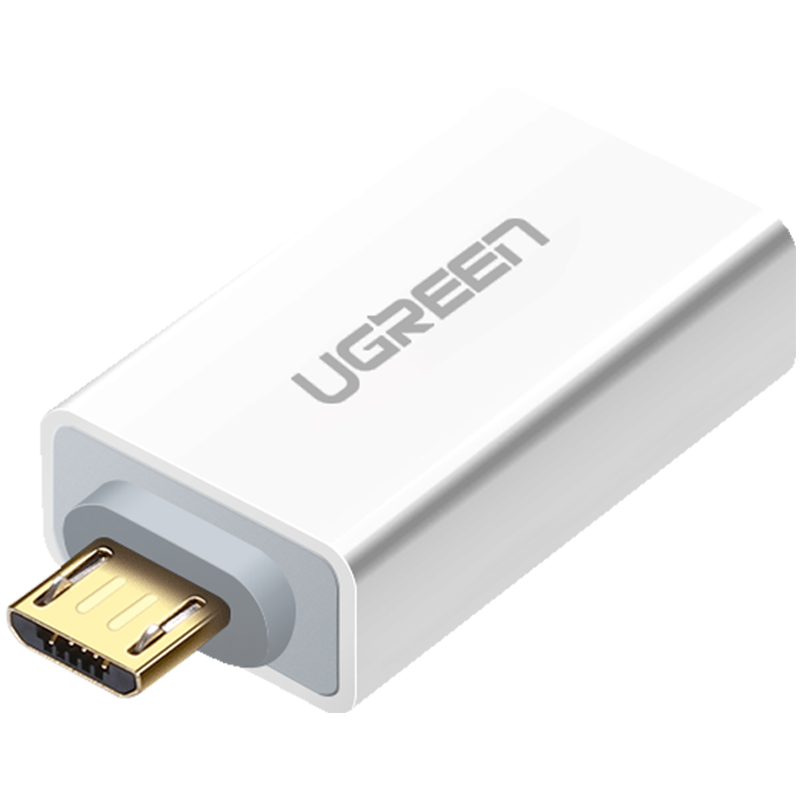 Адаптер UGREEN US195 (30529) Micro USB to USB 2.0 OTG Adapter, белый