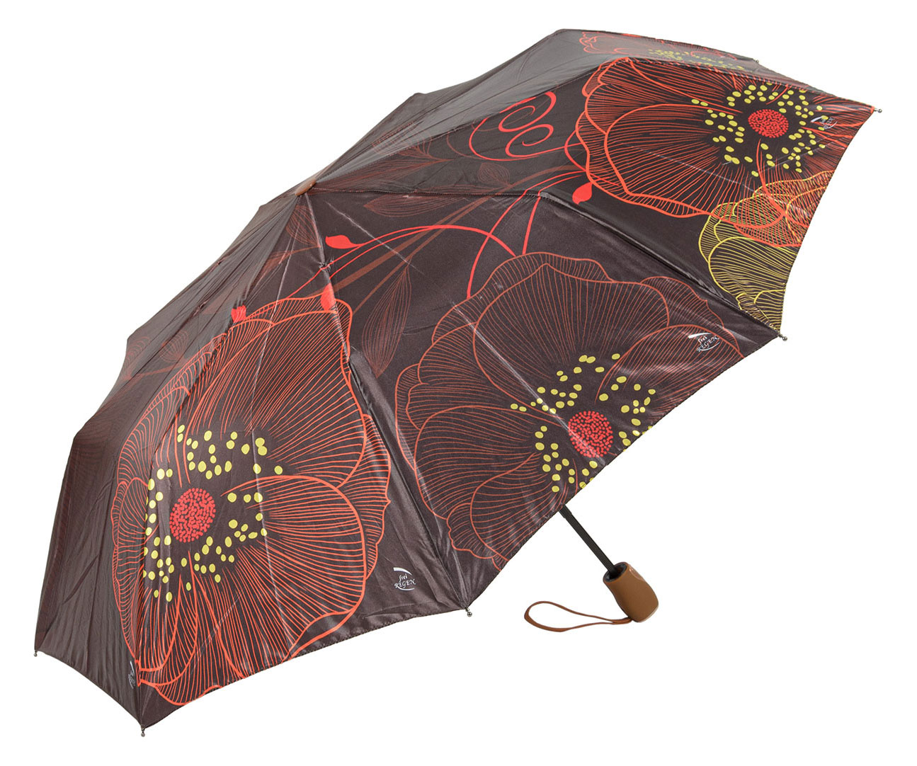 Зонт складной женский полуавтоматический frei Regen 1011 FAS коричневый