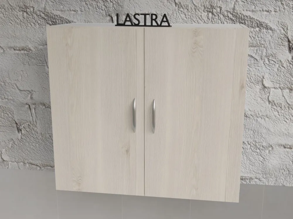 Кухонный навесной шкаф, Ластра, бежевый, 80х72,2х30 см