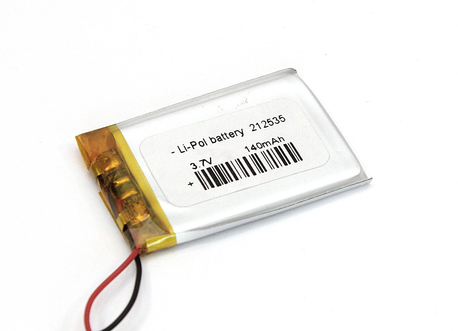 Аккумуляторная батарея OEM Li-Pol 2.1*25*35мм 2pin 3.7V/140mAh