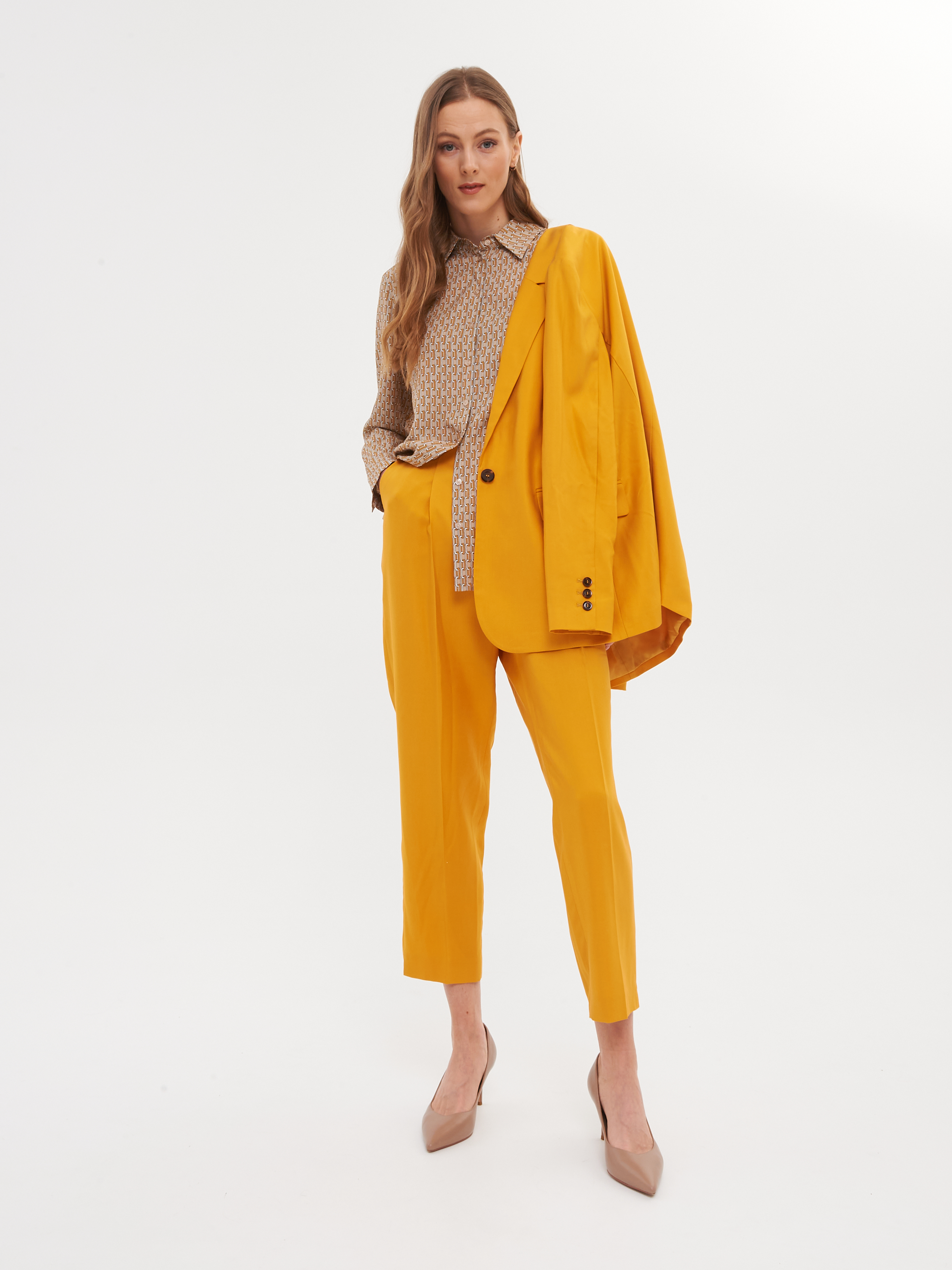 Брюки женские Gerry Weber 220006-31211-40216-40 желтые 40