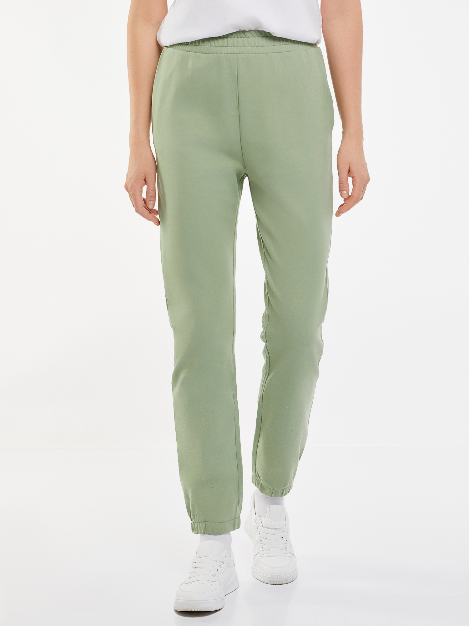 Спортивные брюки женские oodji 16701100 зеленые 2XS