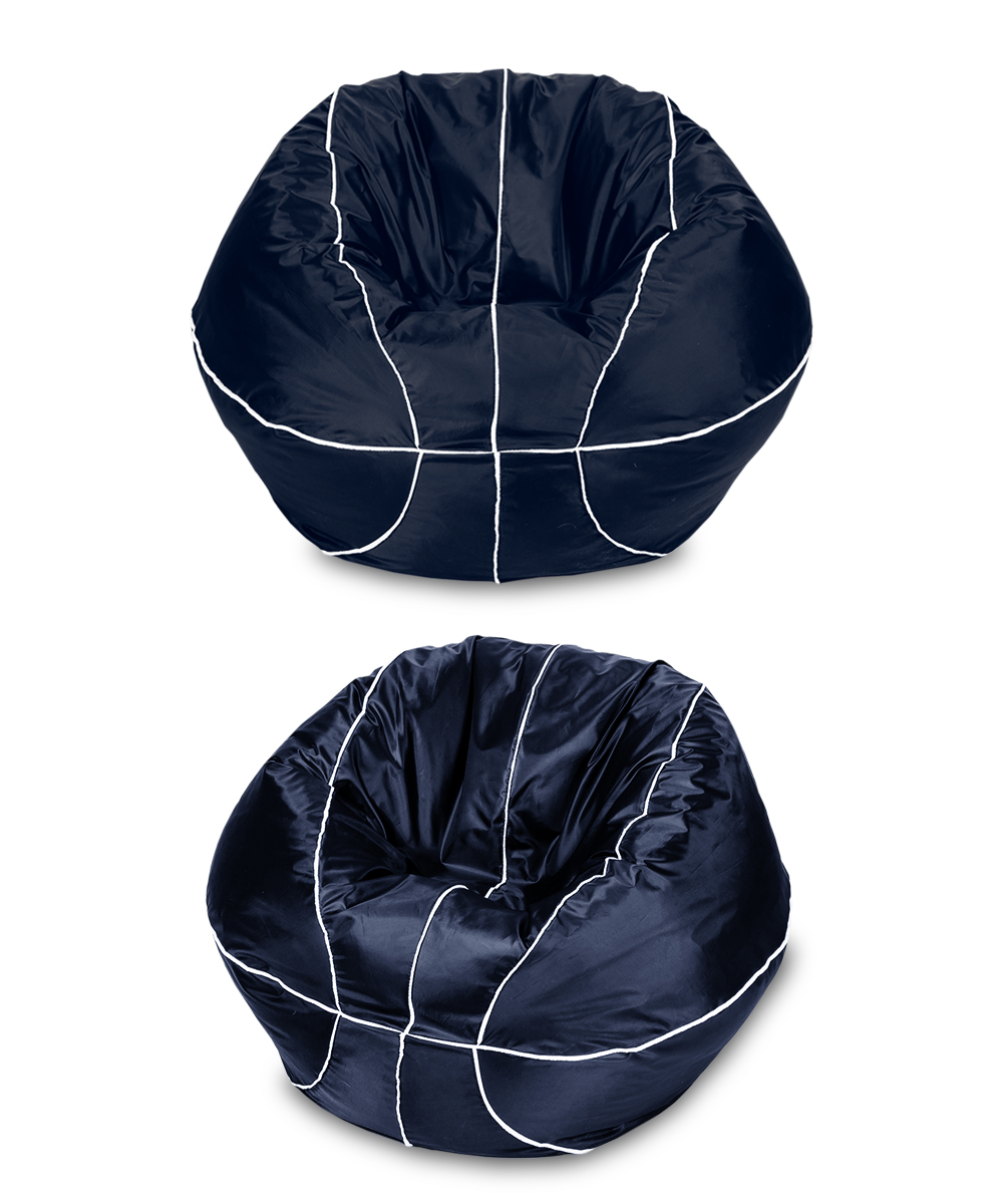 Кресло-мешок WowPuff Мяч Баскетбол большой, Черный