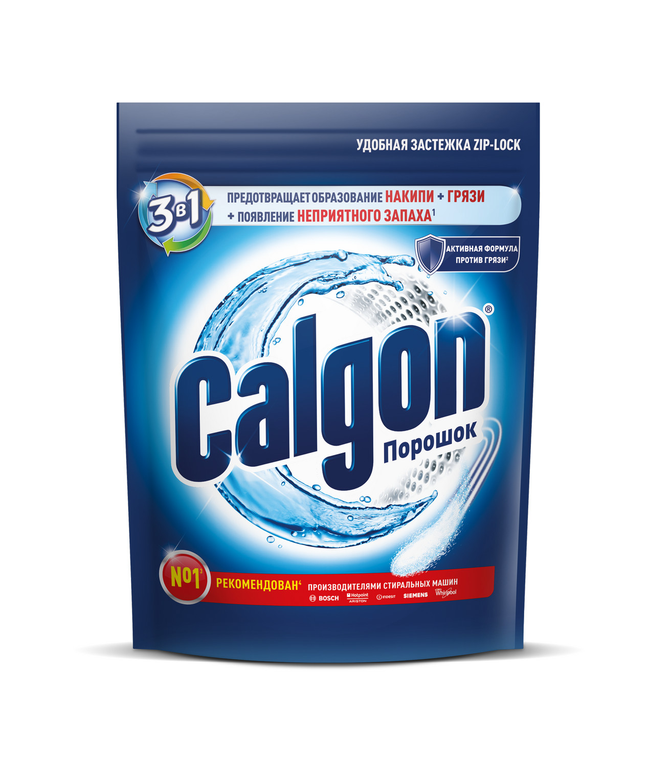 Порошок Calgon 3 в 1 для смягчения воды и  предотвращения известкового налета 1,5 кг