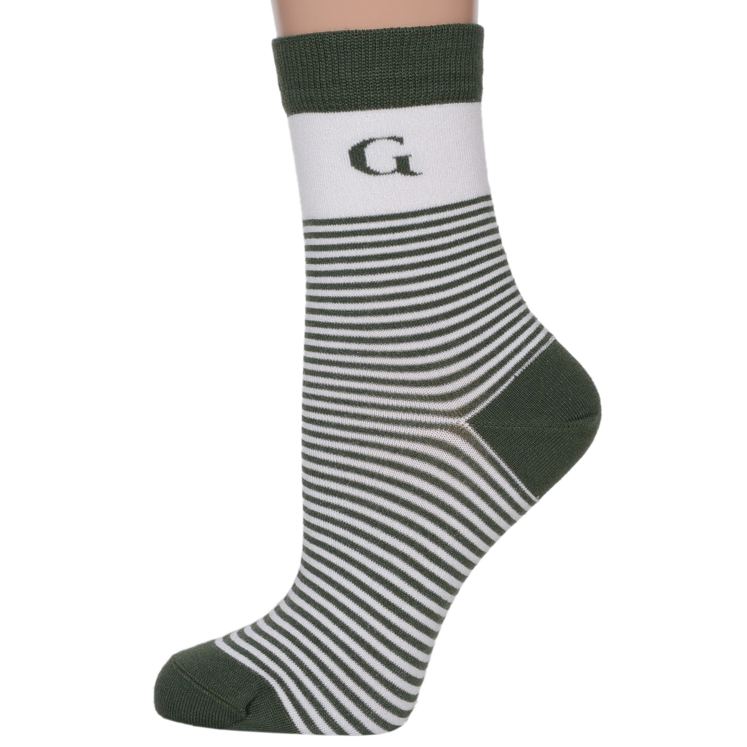 Носки женские Grinston socks 21D1 хаки 23