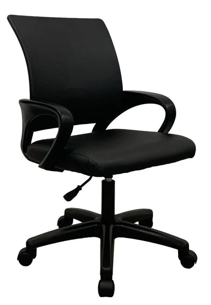 Офисное кресло компьютерное Tron A2 Standard, экокожа черная