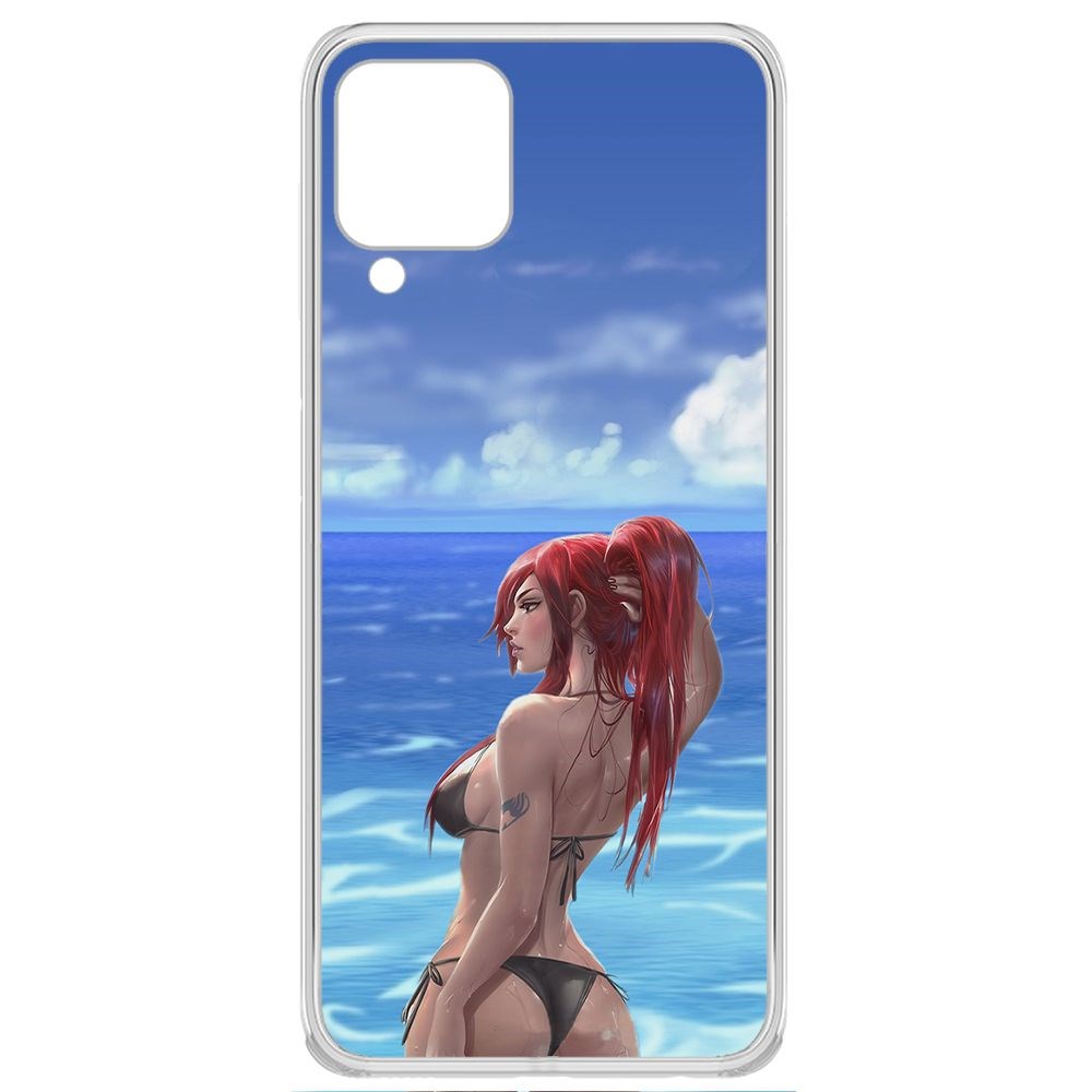 Чехол-накладка Krutoff Clear Case Купальник женский для Samsung Galaxy A22 4G (A225)