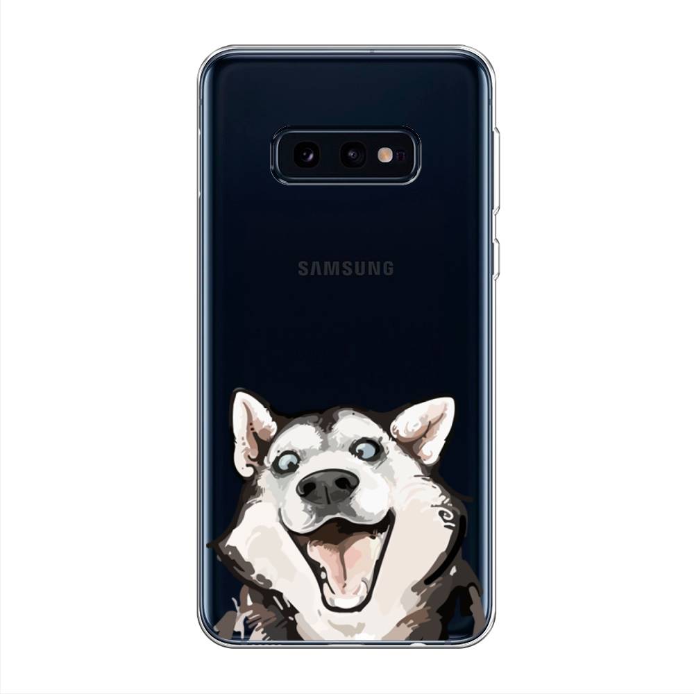 Чехол Awog на Samsung Galaxy S10E "Радостный хаски"