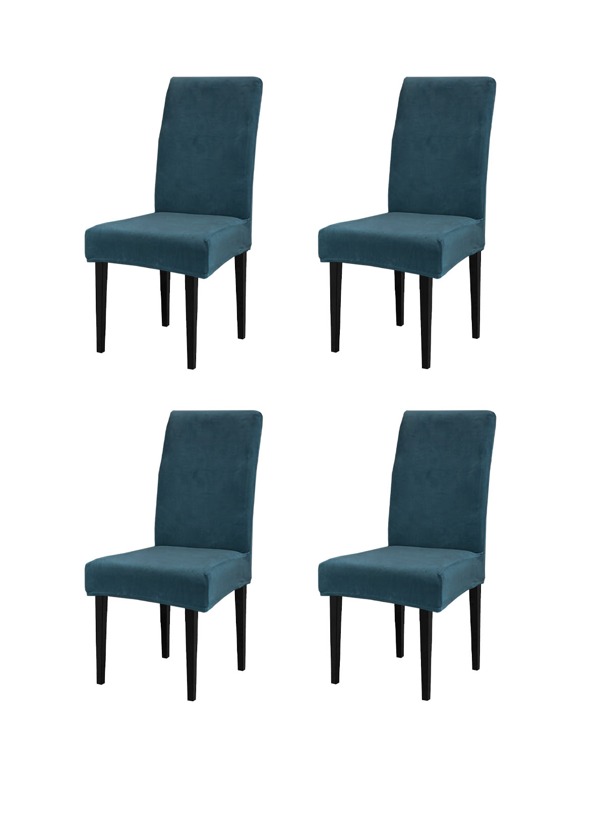 Комплект чехлов на стул со спинкой LuxAlto Вельвет 4шт 10691