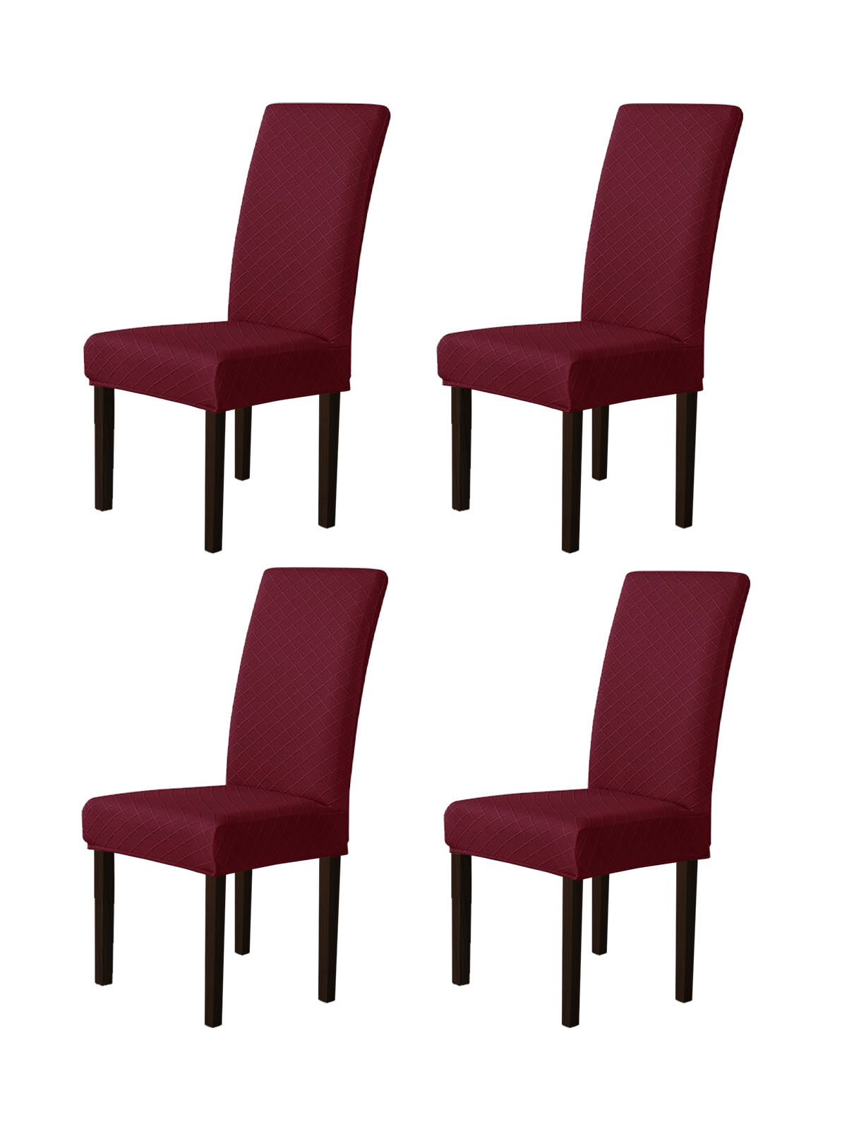 Комплект чехлов на стул со спинкой LuxAlto Fukra Rhombus 4шт 10631