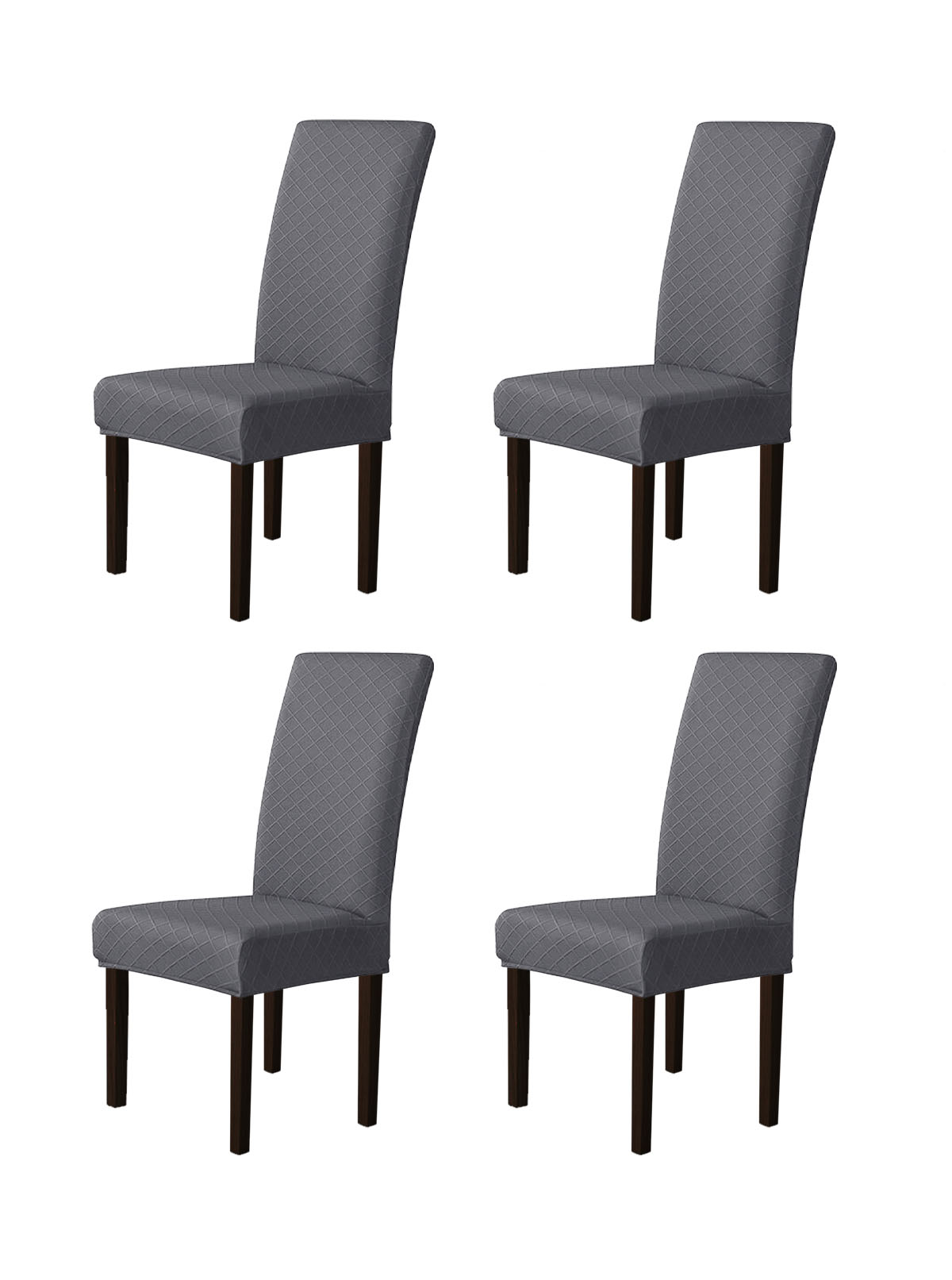 Комплект чехлов на стул со спинкой LuxAlto Fukra Rhombus 4шт 10603