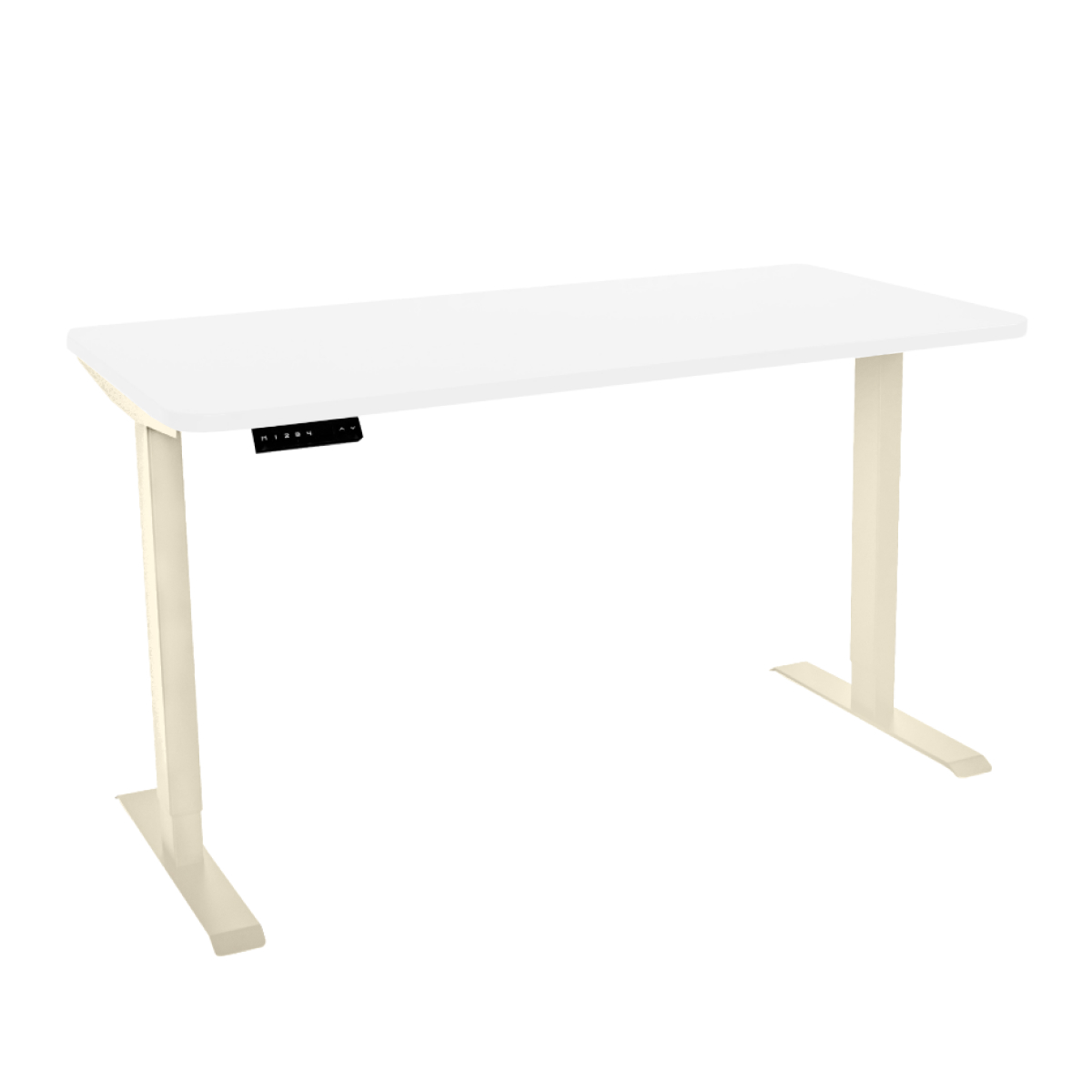 Письменный стол LuxAlto с электроприводом 160x70см, Белый/Слоновая кость 2AR2, 34299