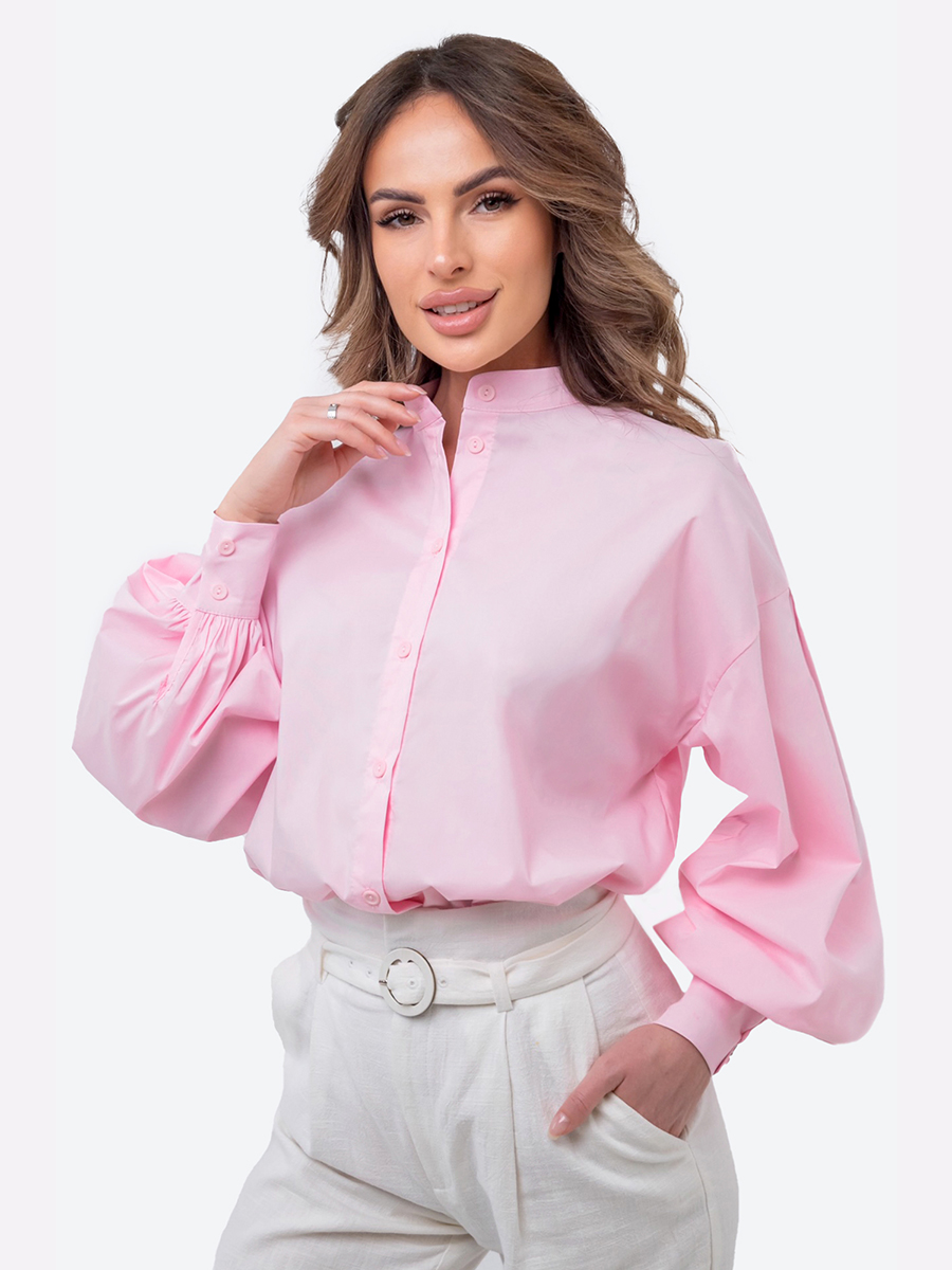 Рубашка женская HappyFox HFBS4513 розовая 50 RU