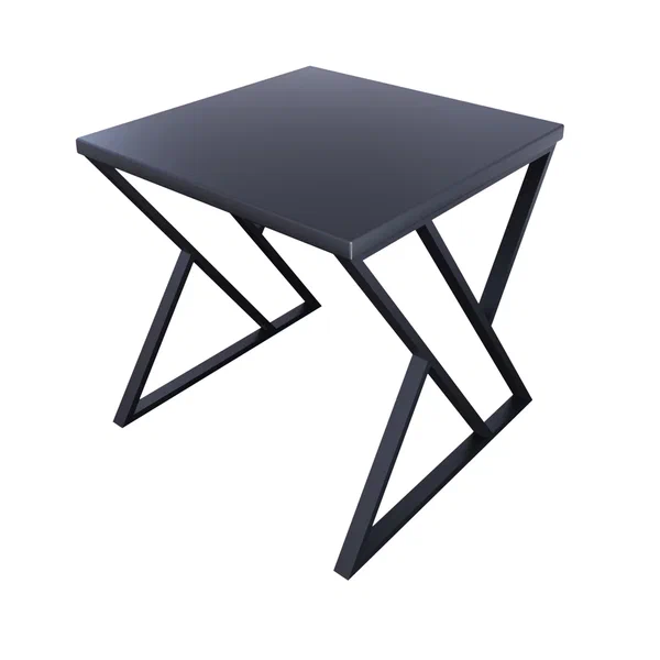 Стол кухонный Solarius Loft с Z-образными ножками 60x60х75, цвет венге, черные ножки