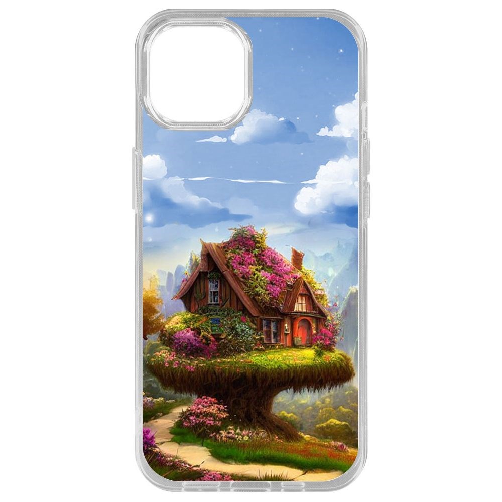 Чехол-накладка Krutoff Clear Case Дом на дереве для iPhone 14 Plus
