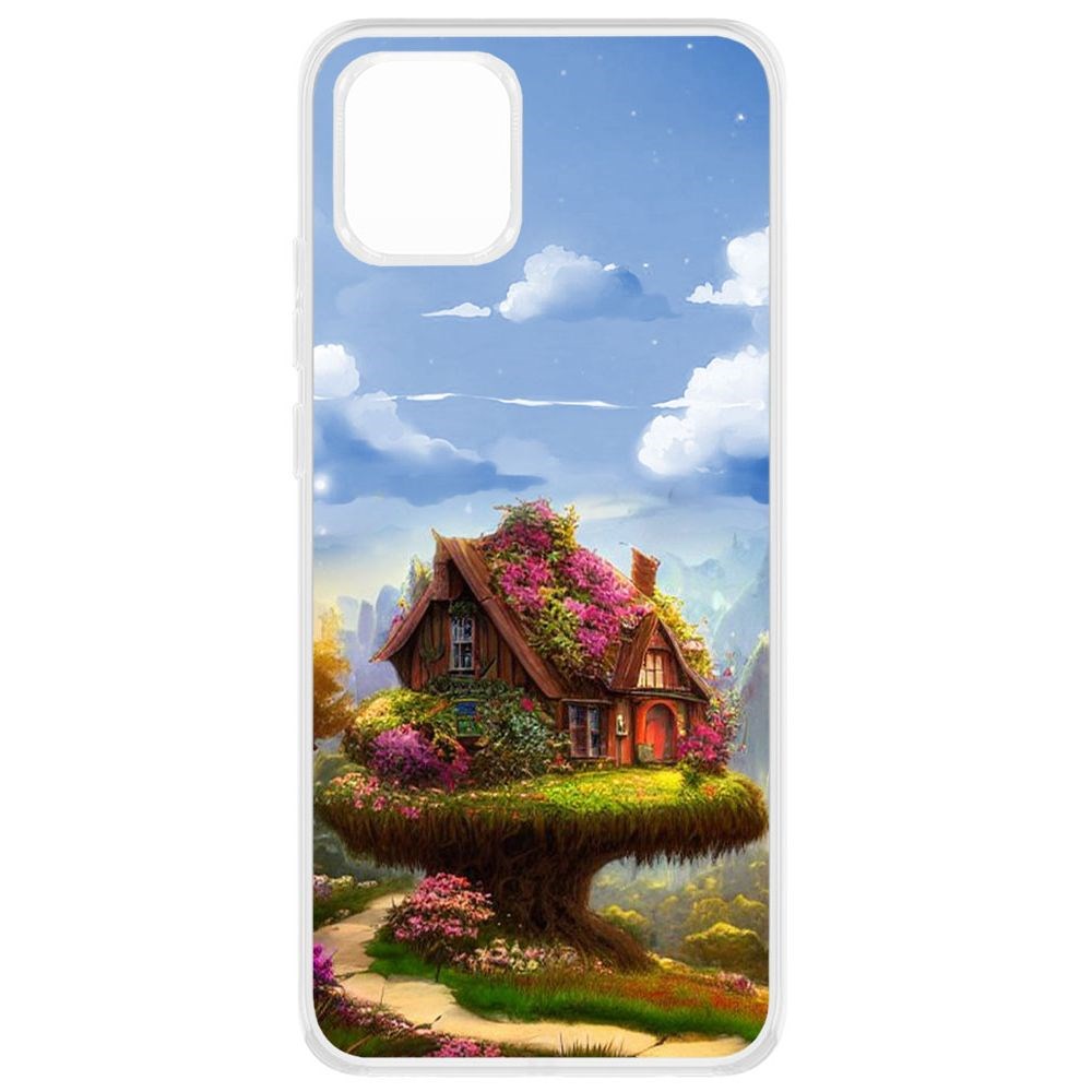 Чехол-накладка Krutoff Clear Case Дом на дереве для Samsung Galaxy A03 (A035)