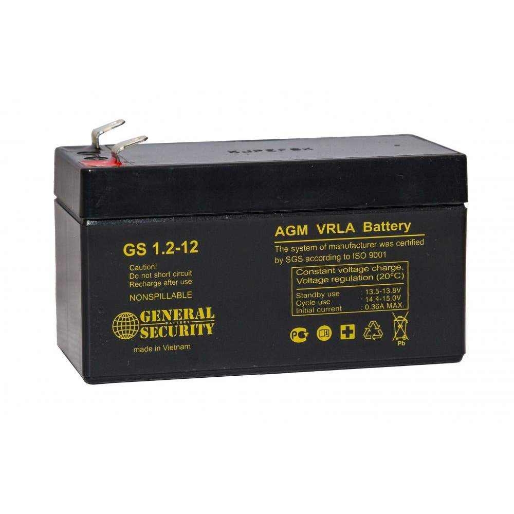 Аккумулятор для ИБП General Security GSL1.2-12 1.2 А/ч 12 В GSL1.2-12 GENERAL SECURITY
