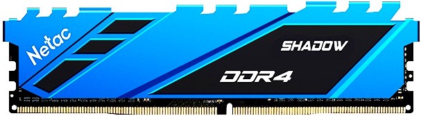 Оперативная память Netac Shadow Blue 16Gb DDR4 2666MHz (NTSDD4P26SP-16B)