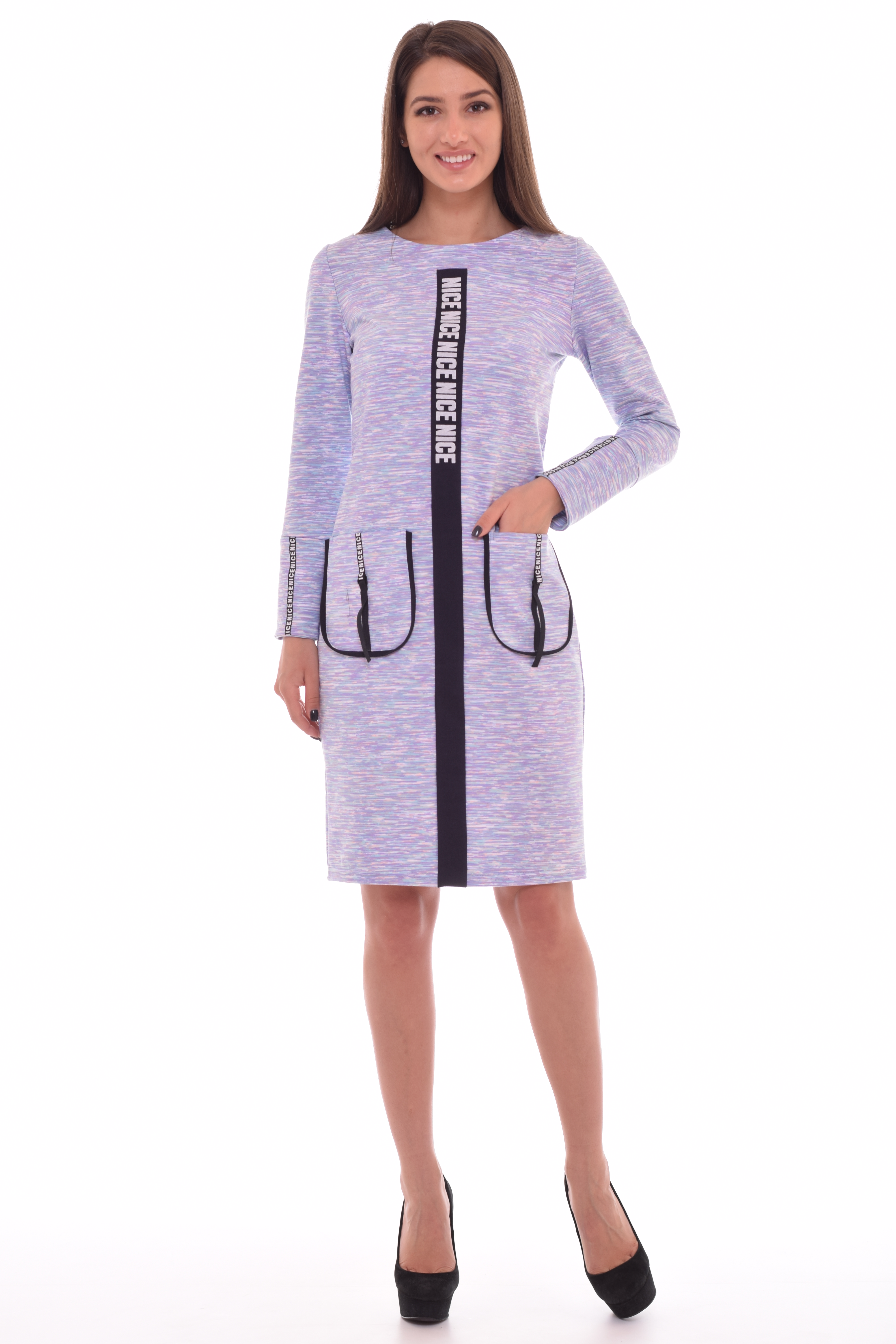 Платье женское Новое кимоно 6-130 синее 42 RU