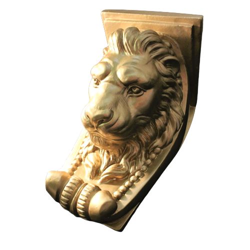 Настенная полка ZlatDecor, Королевский лев, золотистый
