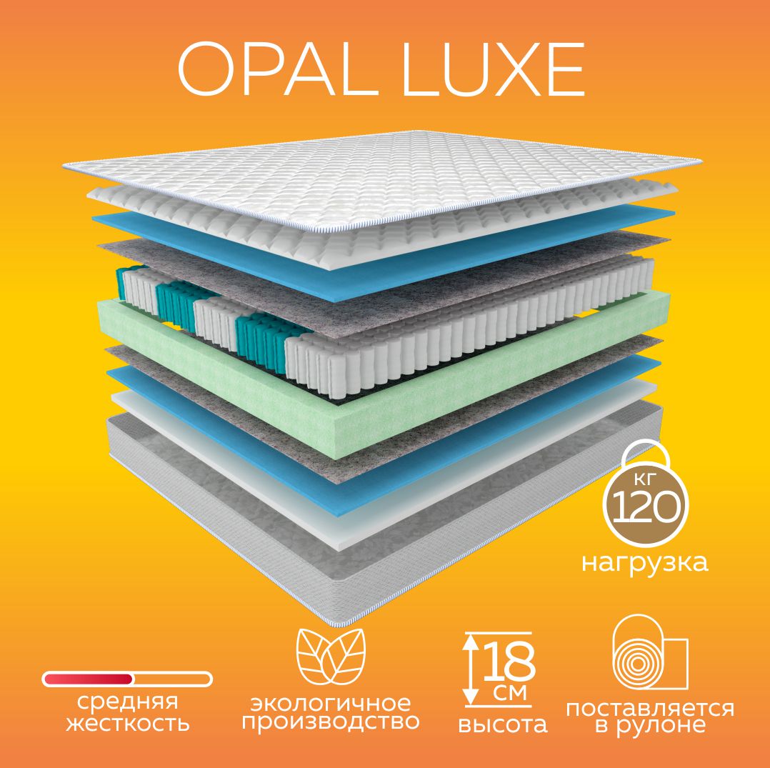 Матрас пружинный Сны и Матрасы OPAL LUXE 90х180