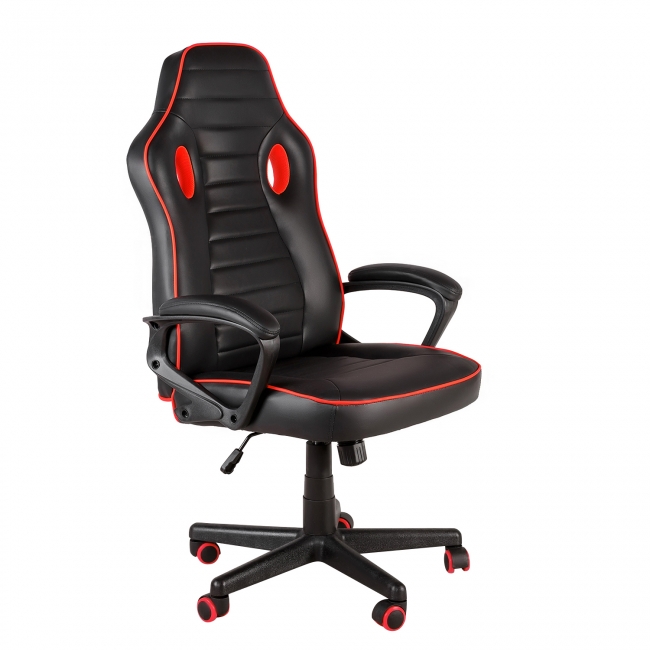 Офисное кресло Меб-фф MF-3041 black red компьютерное