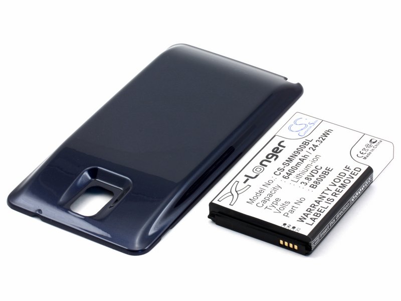 Усиленный аккумулятор для Samsung Galaxy Note 3 (синий)