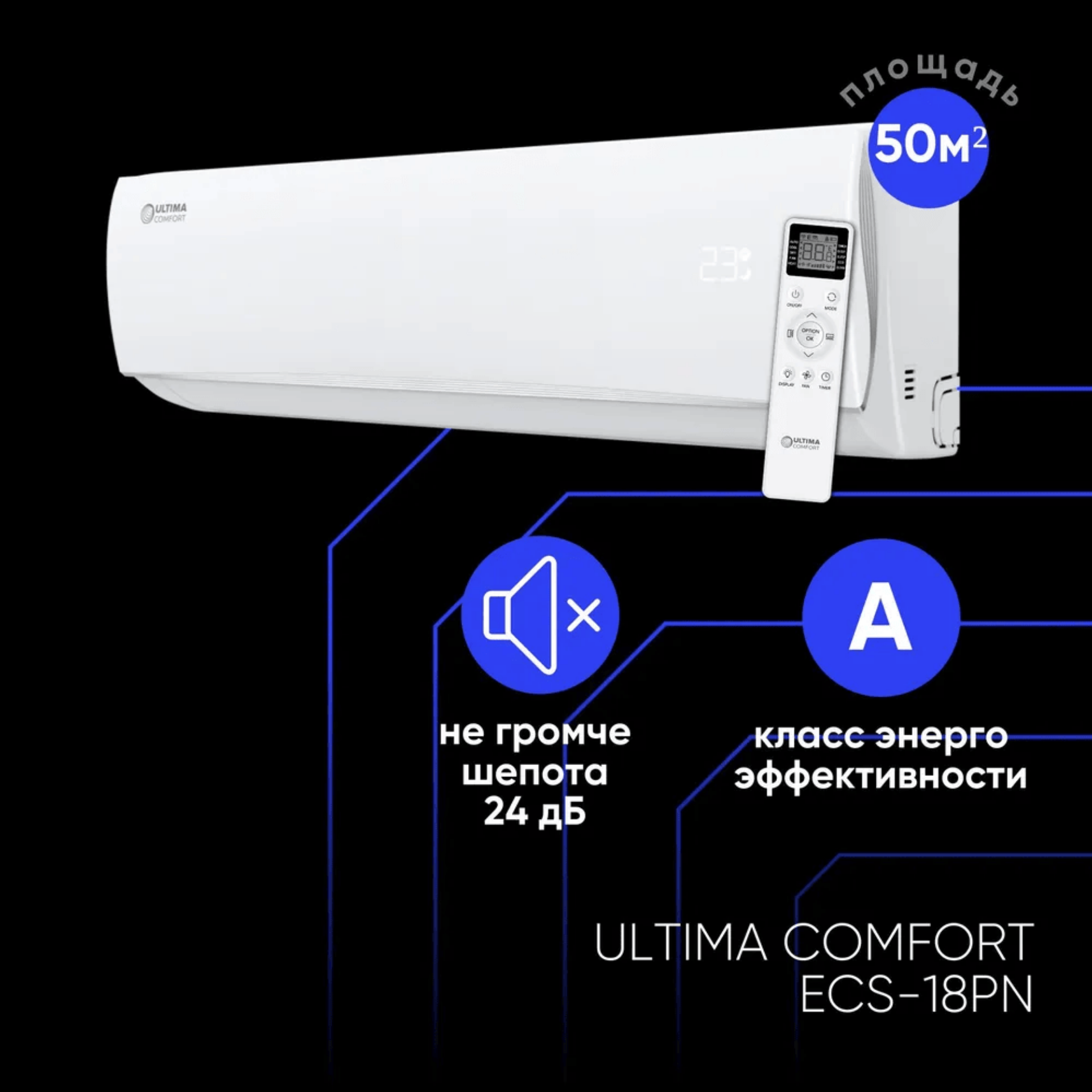 Сплит-система Ultima Comfort ECS-18PN