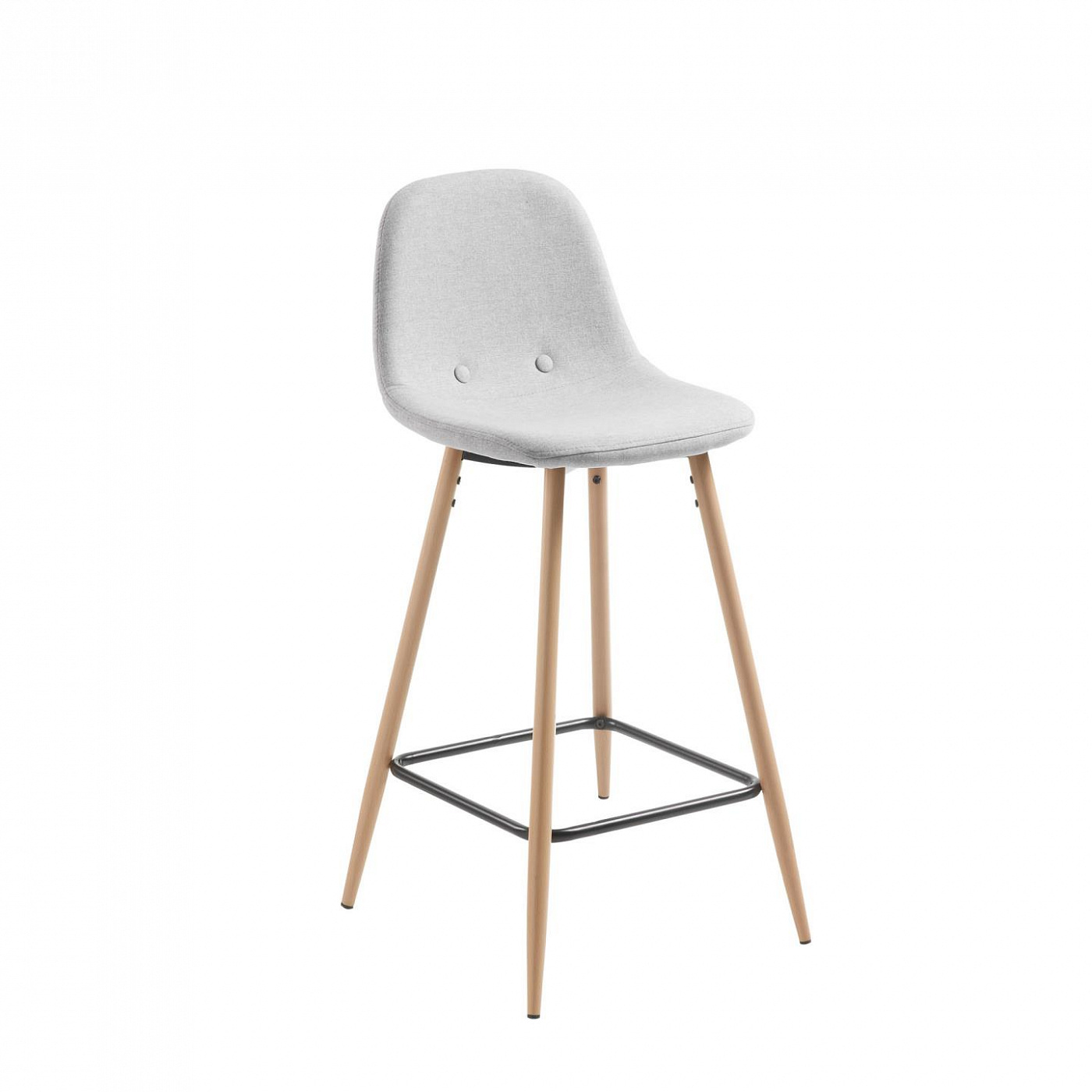 Барный стул La Forma 78052, бежевый/светло-серый