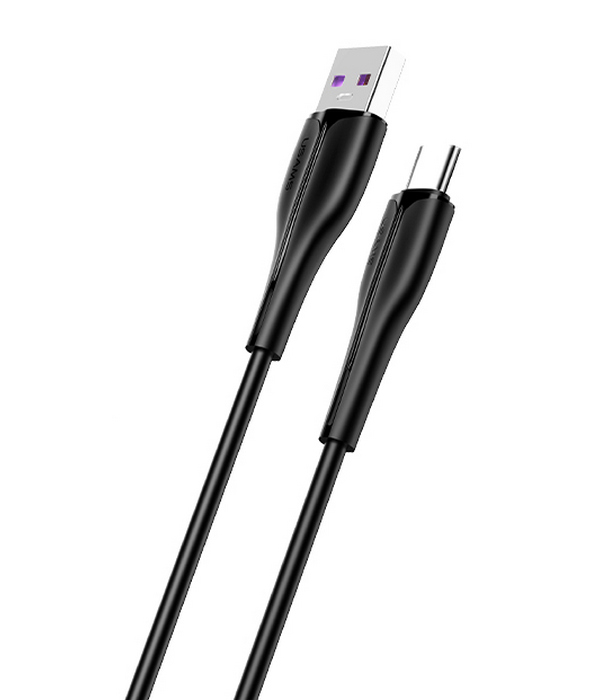 Кабель Usams U38 USB-A/USB-C 5A, Black (УТ000020303)
